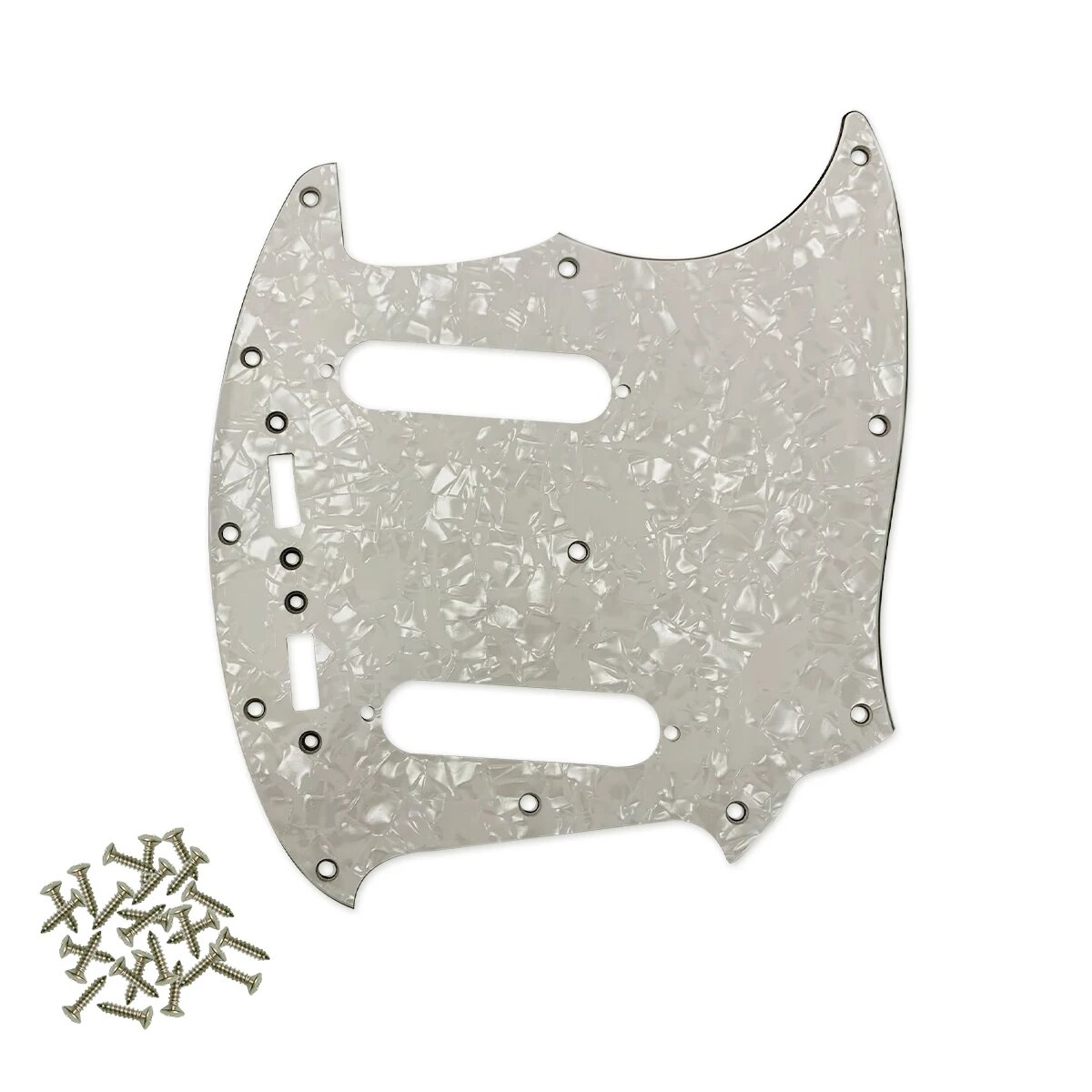 Пикгард для гитары Fender Mustang White Pearl 4ply