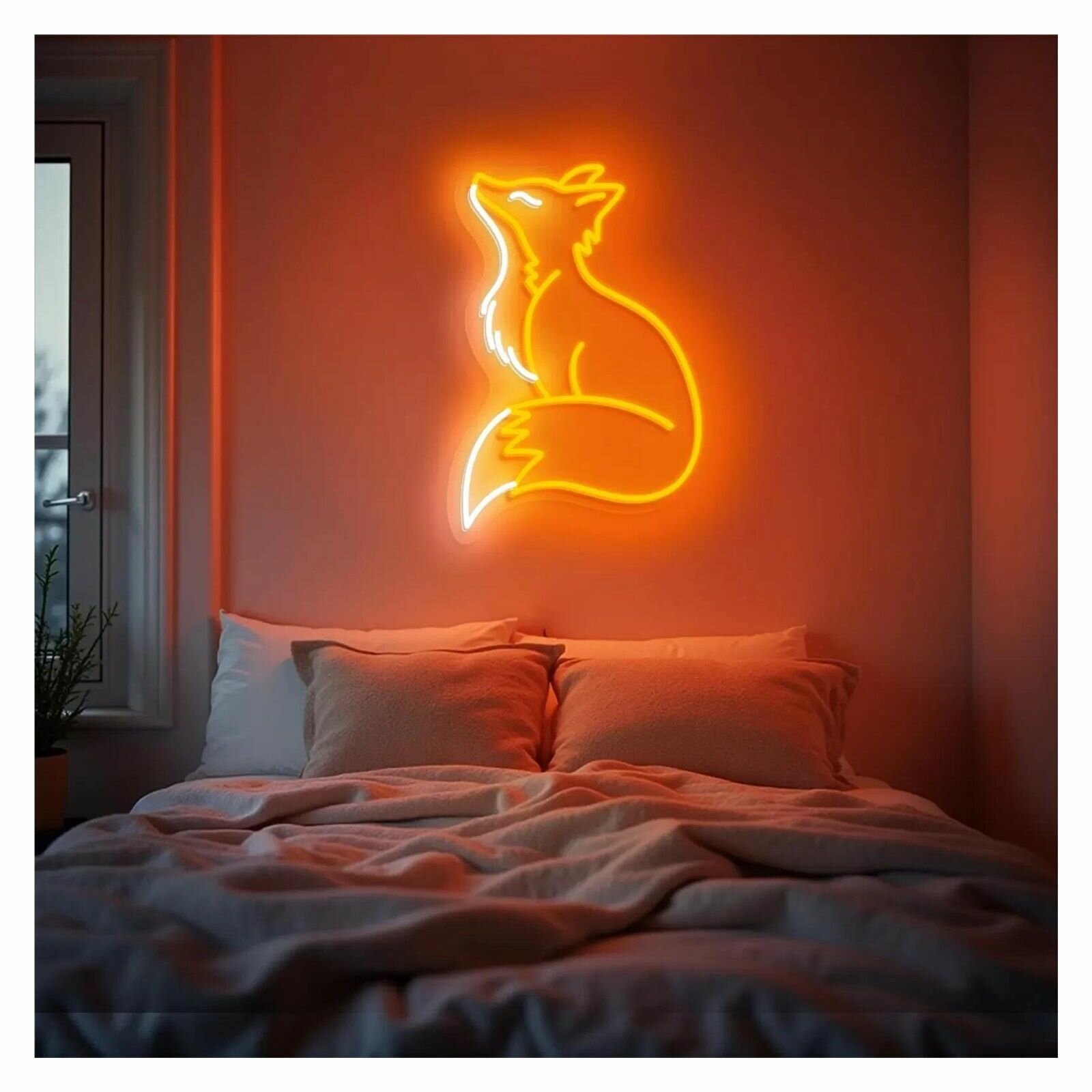 Неоновая Вывеска Лиса 30смх45см