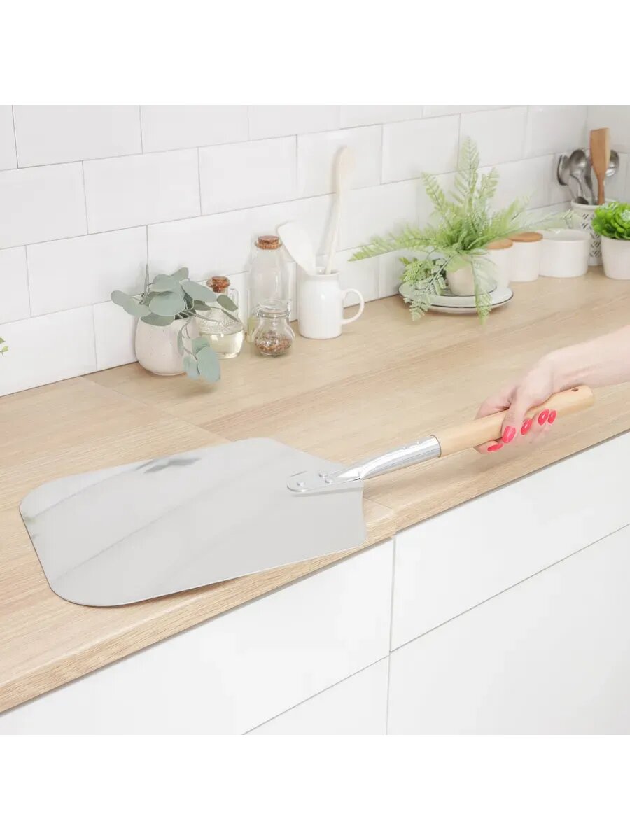 Лопата для пиццы из нержавеющей стали