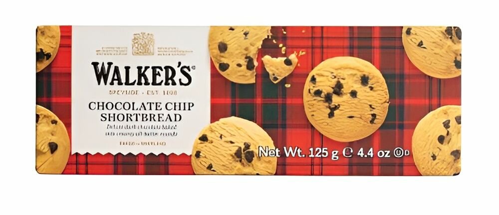 Печенье Walker's "Highlanders Shortbread", песочное, с шоколадом, 125 гр