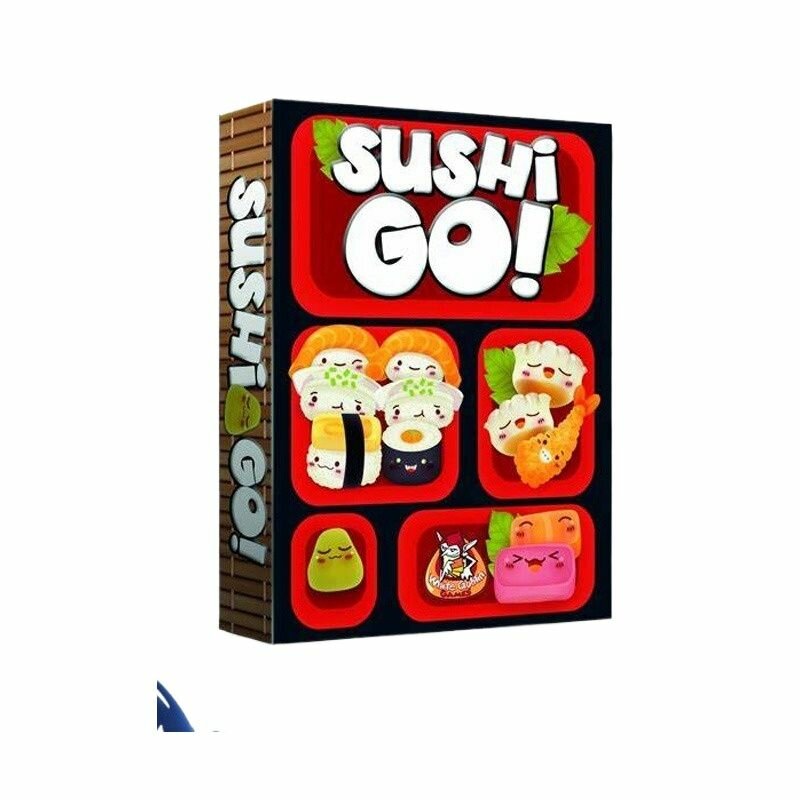 Настольная игра Sushi Go, карточная семейная игра для 2-5 игроков, 108 карт быстрая и весёлая партия на 15 минут, идеальный семейный подарок детям и для вечеринок