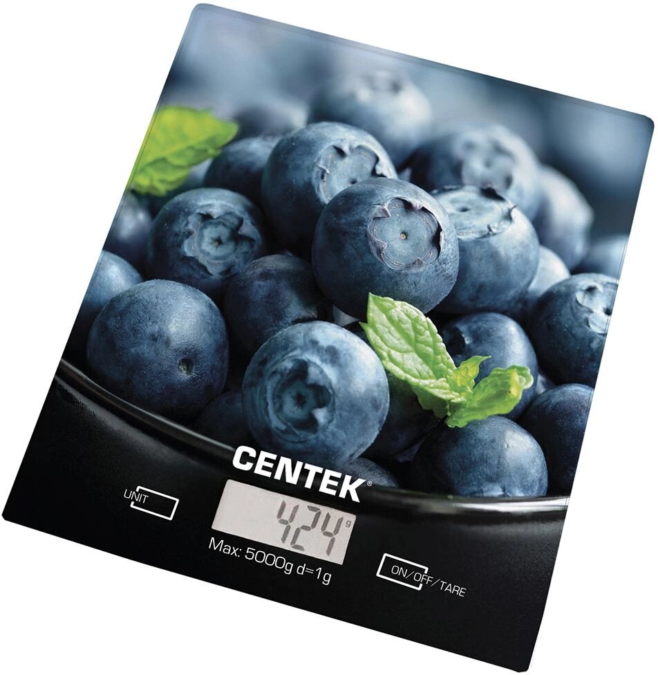 Кухонные весы / Centek CT-2462 / синий / до 5 кг