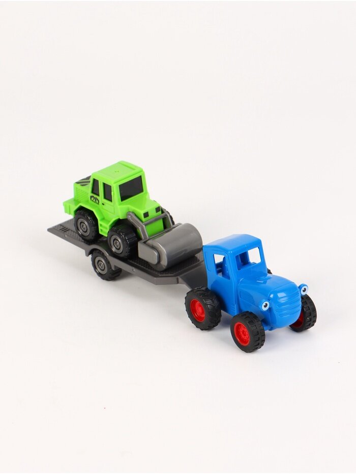 Детская игрушка "Трактор с катком", пластиковая, с прицепом и катком