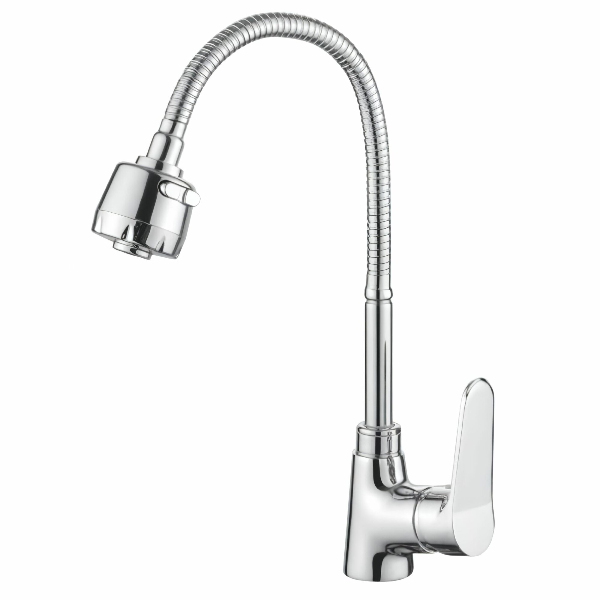 Смеситель для кухни LEDEME L4361, гибкий излив, 530 мм, хром