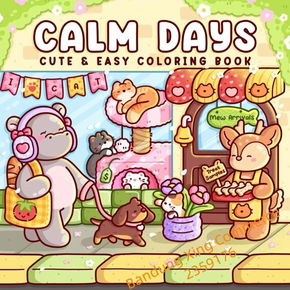 Раскраска антистресс для взрослых и подростков Coco Wyo -CALM DAYS 109