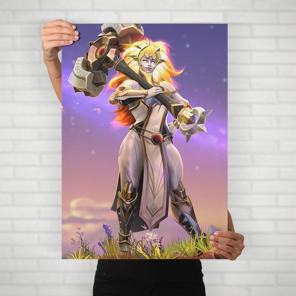 Плакат на стену для интерьера Dota 2 (Dawnbreaker) - Постер по игре формата A2 (42х60 см)