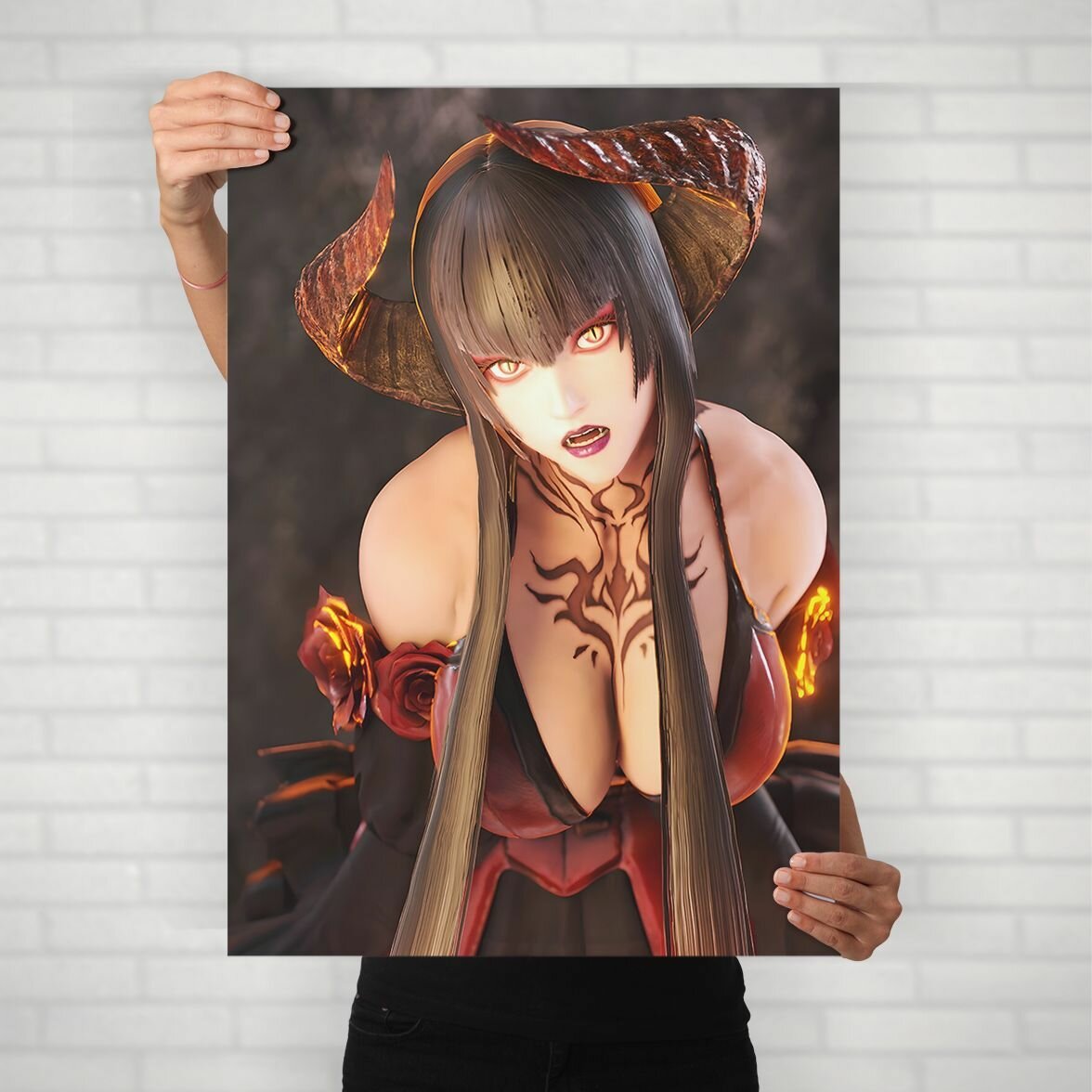 Плакат на стену для интерьера Tekken 7 (Элиза) / Постер по игре формата А1 (60х84 см)