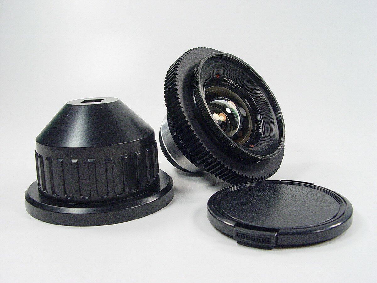 Объектив киношный светосильный. Super16. Ширик PL mount КМЗ ОКС 3-10-1 f/1.8 10mm Arriflex Arri RED. №2