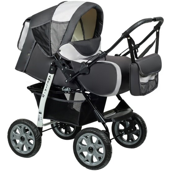 Коляска-трансформер Alis AMELIA I Am 05 темно-серый + светло-серый