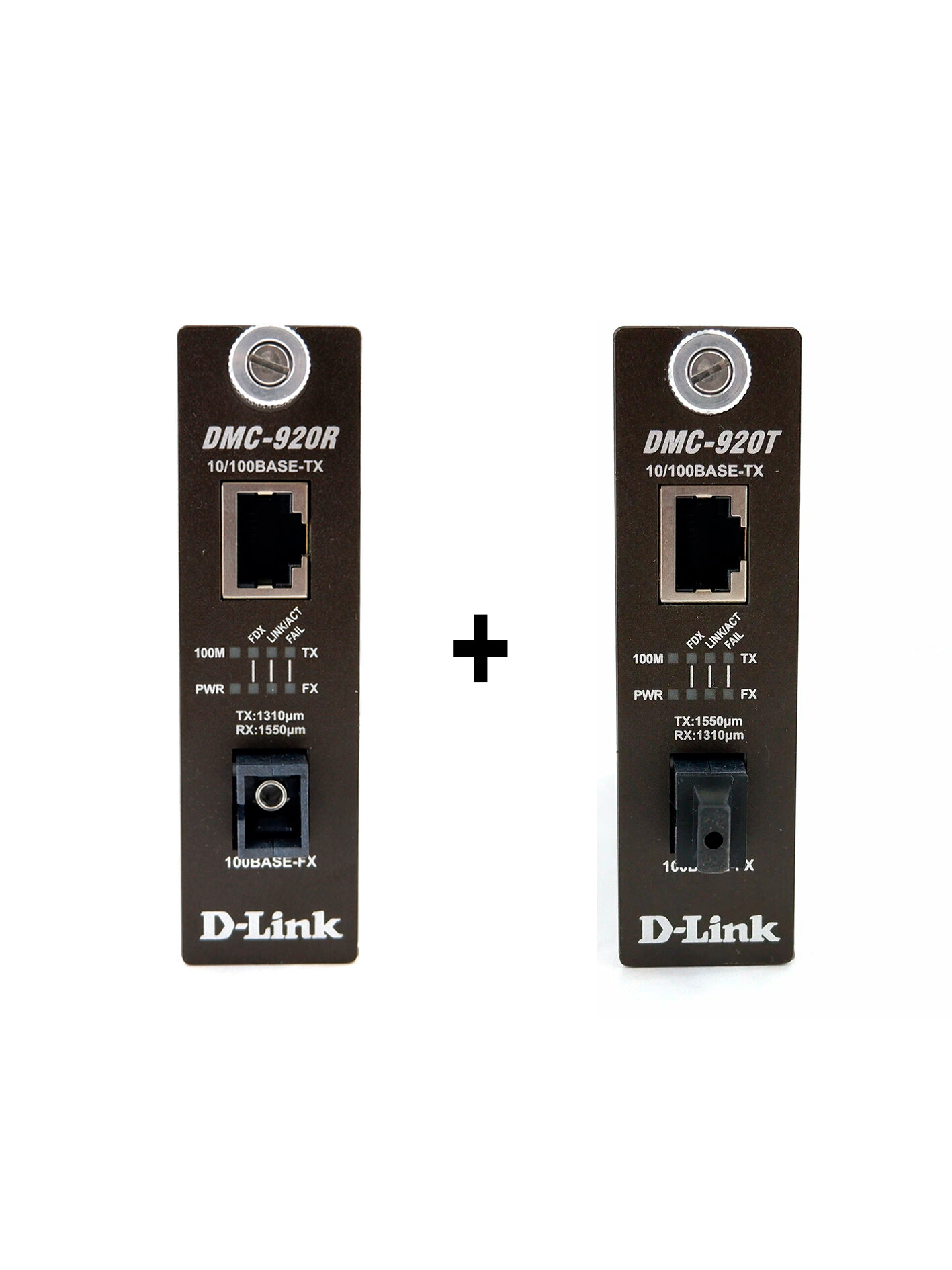Медиаконвертер D-Link DMC-920T+D-link DMC-920R (комплект)