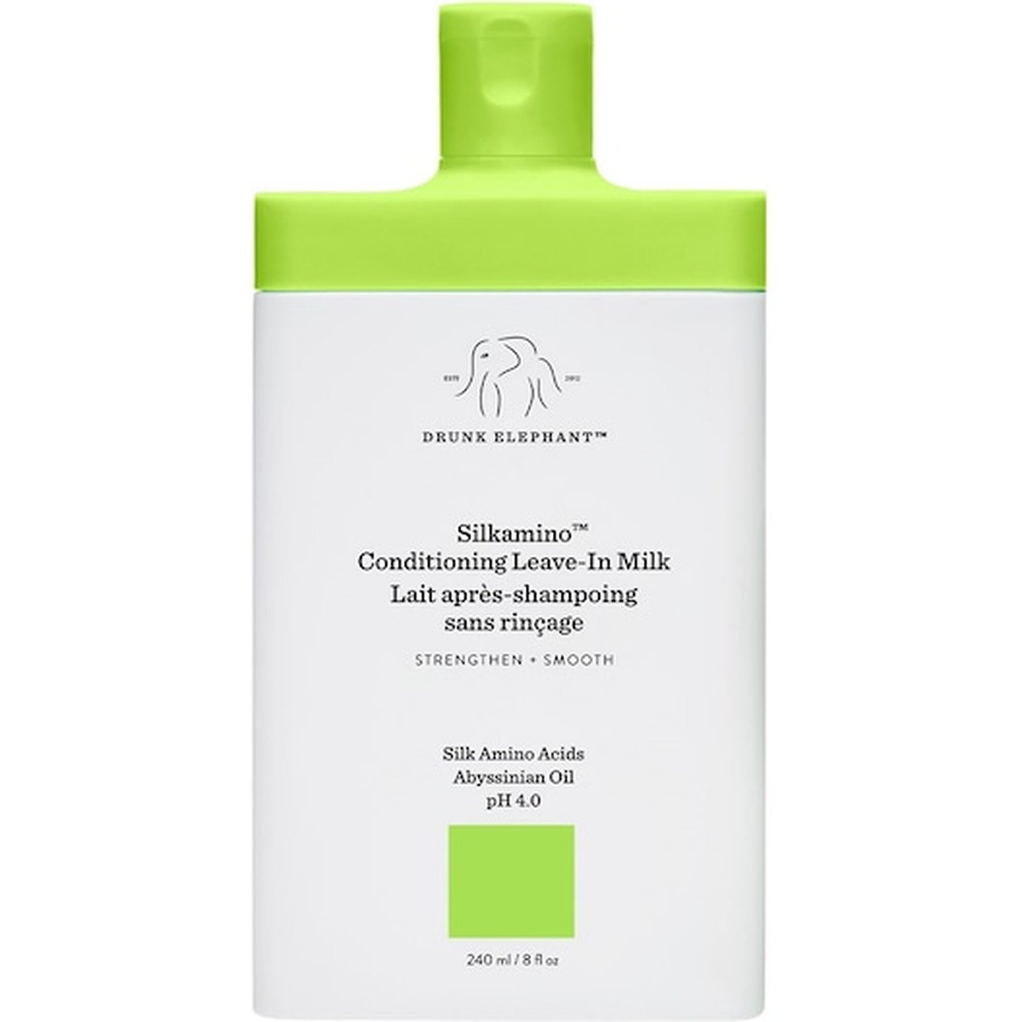 DRUNK ELEPHANT Питательное несмываемое молочко для волос Silkamino 240 мл