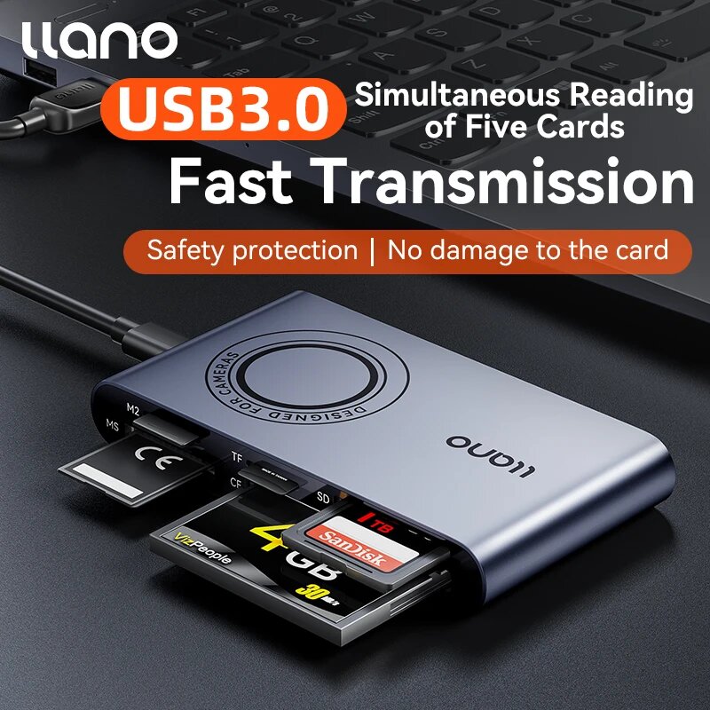 LLano 5 в 1 кардридер USB 3.0