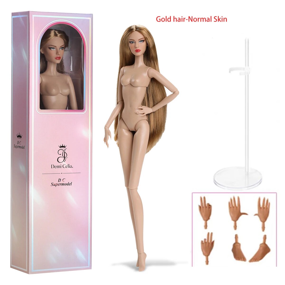 Кукла-супермодель DCSupermodel 32 см 2-го поколения 14 точек артикуляции Бежевый, Normal Skin A7
