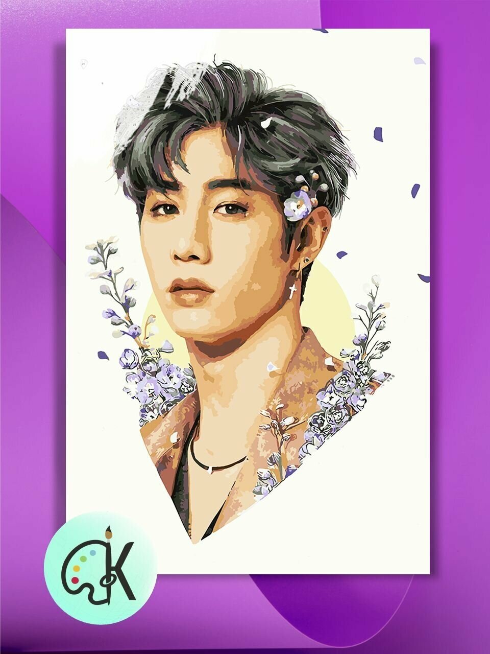 Картина по номерам на холсте GOT7 Марк Туан Арт, 40 х 60 см