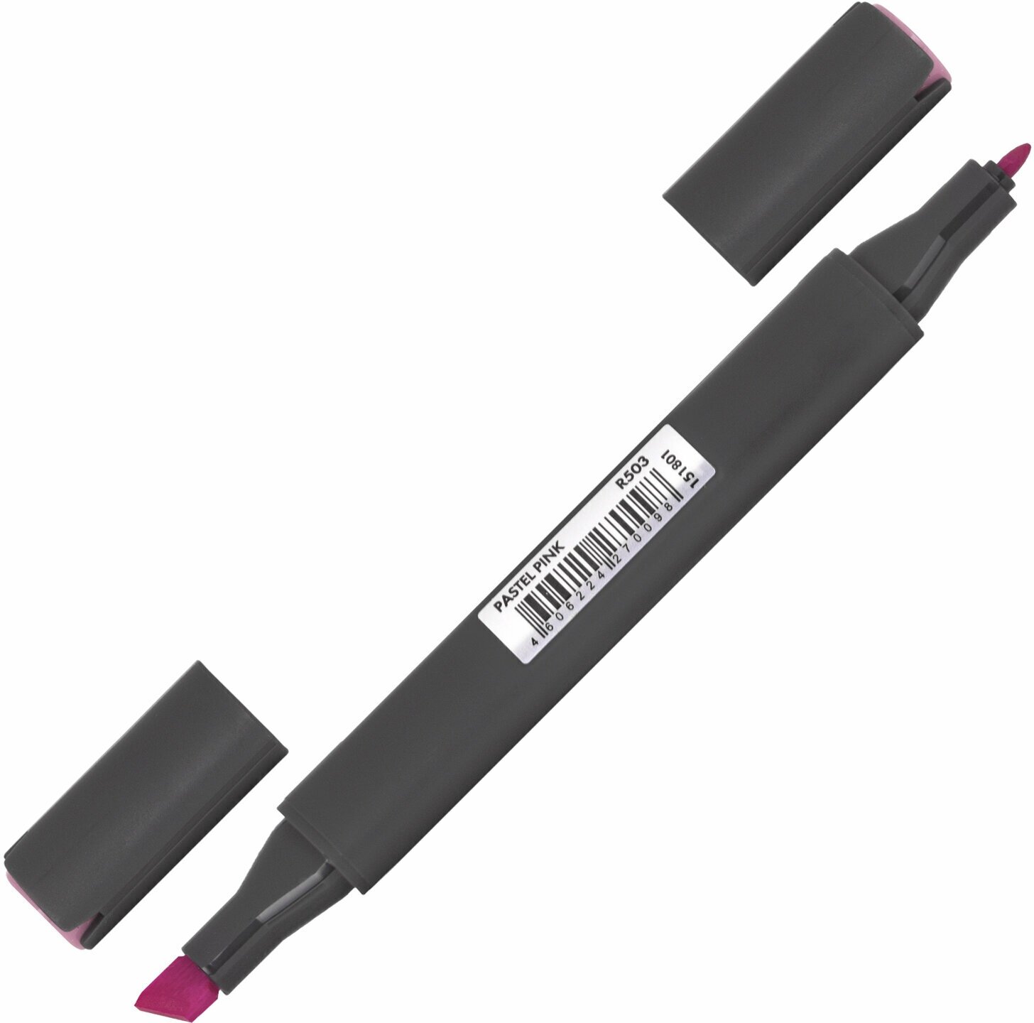 Упаковка 6 шт. Маркер для скетчинга художественный 1 мм - 6 мм BRAUBERG ART CLASSIC, пастельный розовый (R503), 151801