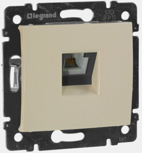 Legrand DIY Valena Крем Розетка ТЛФ 1-ая