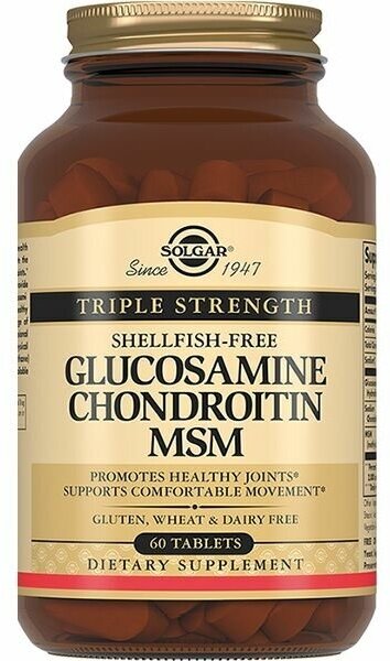 Глюкозамин-Хондроитин Solgar/Солгар таблетки 60шт