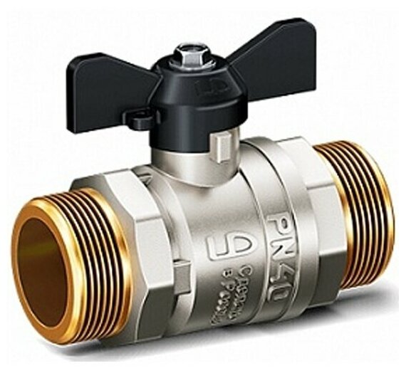 Кран шаровой LD Pride 47.20. Н-Н. Б, нар./нар. резьба, ручка-бабочка, 3/4"