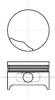 Поршень dm.79.50x1.5x1.5x2.5 +0.50 [1-2цил] Цена за 1 шт. RENAULT Clio/Logan/Megane/Scenic 1.6 mot. K7M702/703/744/745/790 96.