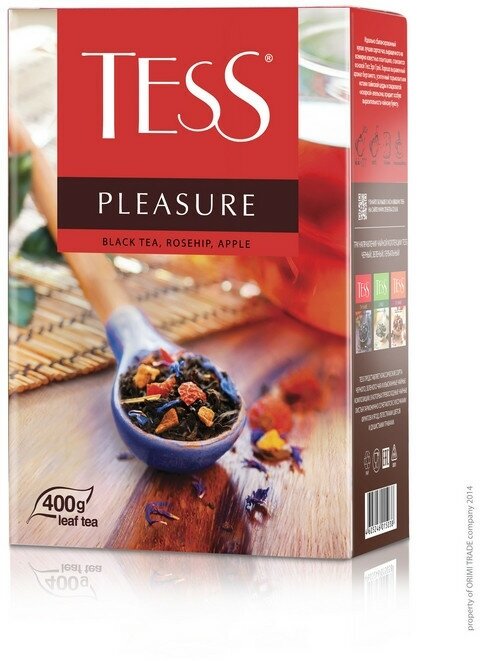 Чай Tess Pleasure листовой черный с добавками,400г 1502-10 1221752