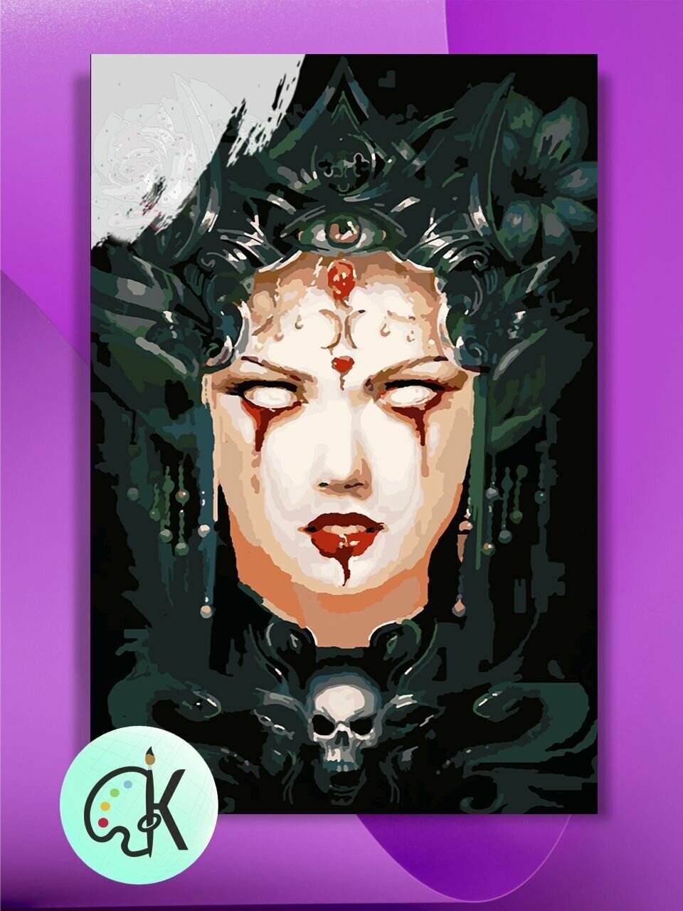 Картина по номерам на холсте Ночной эльф, 40 х 60 см