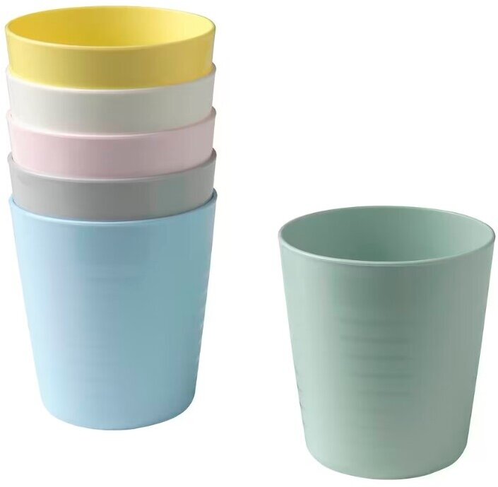 Комплект стаканов Икеа калас Kalas, 6 шт, разноцветный