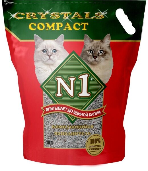 N1 Crystals Compact Наполнитель для кошачьего туалета