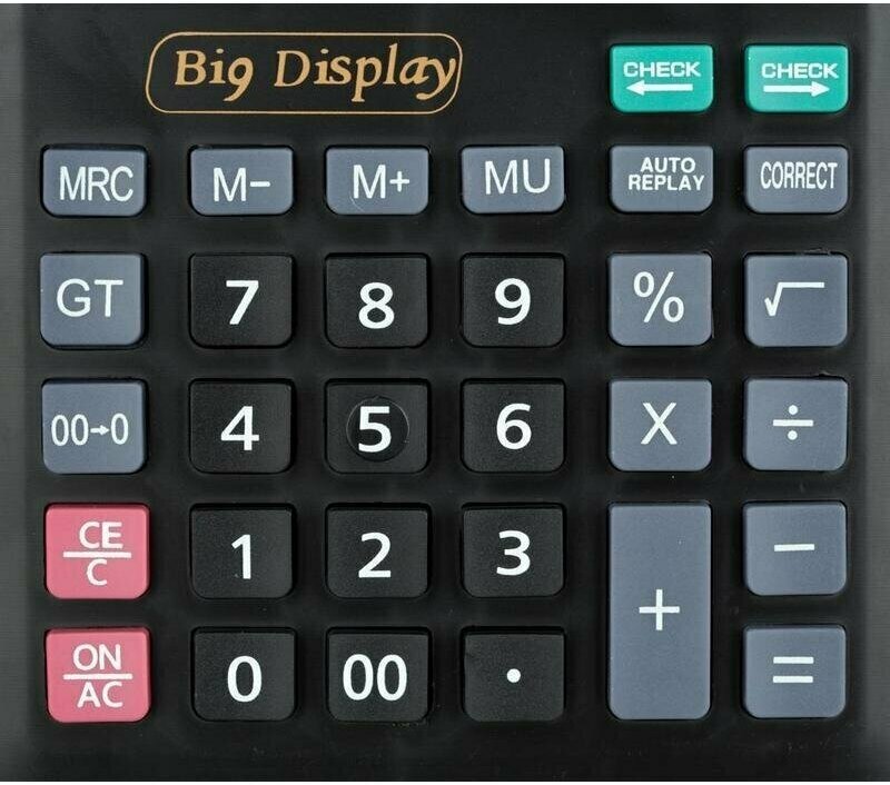 Калькулятор настольный полноразмерный Attache ATC-888-12F 12-разрядный черный, 1277747