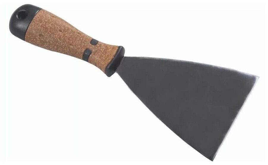 Шпатель из закалённой нержавеющей стали, рукоятка пробка, размер 100мм