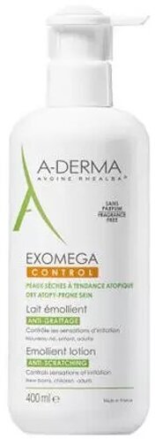 A-Derma Exomega Control экзомега CONTROL Смягчающий лосьон для лица и тела 400 мл