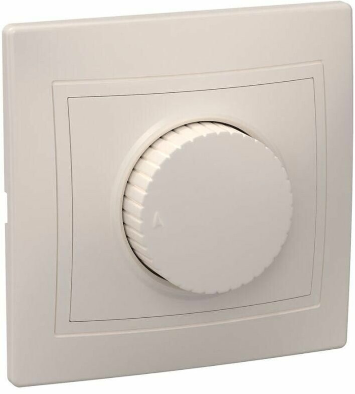 Светорегулятор поворотный СП кварта IP20 ВСР10-1-0-ККм кремовый IEK EDK10-K33-03-DM