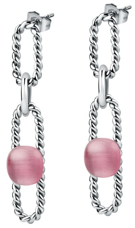 Серьги, кошачий глаз