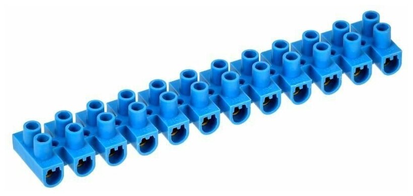 Колодка клеммная ЗВИ-10 н/г 2.5-6кв. мм 12 пар син. IEK UZV6-010-06