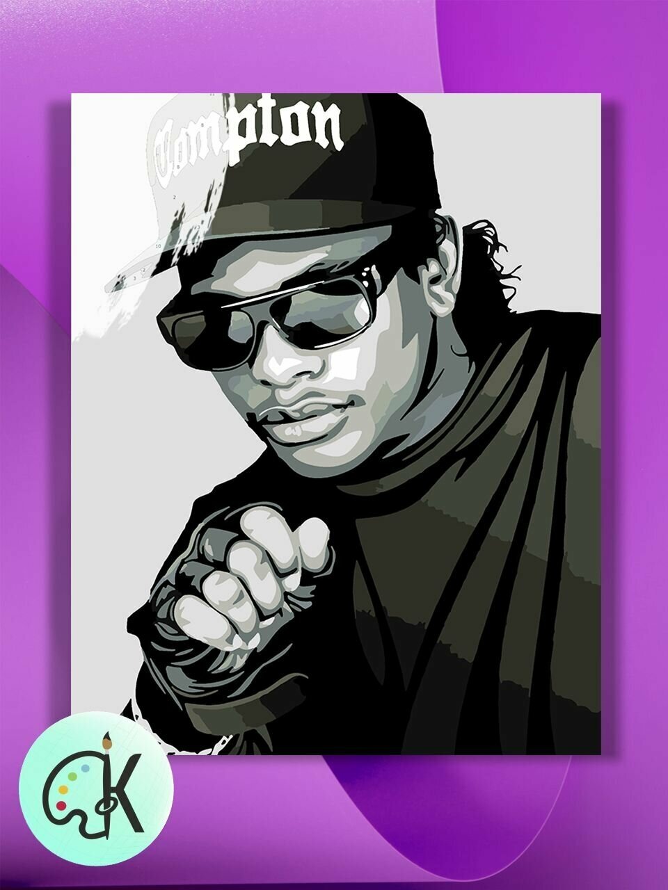 Картина по номерам на холсте Eazy-E, 40 х 50 см