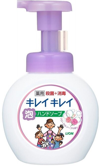 Японское мыло-пенка для рук Lion Kirei Kirei с цветочным ароматом, 250 мл