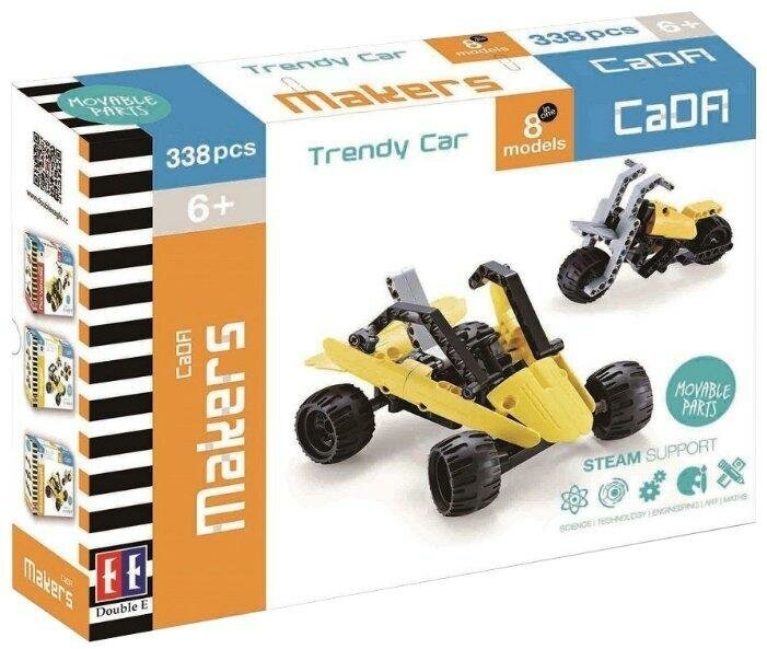 Конструктор Double E Cada Technics багги-квадроцикл-мотоцикл 8 в 1 (338 деталей) - C53009W