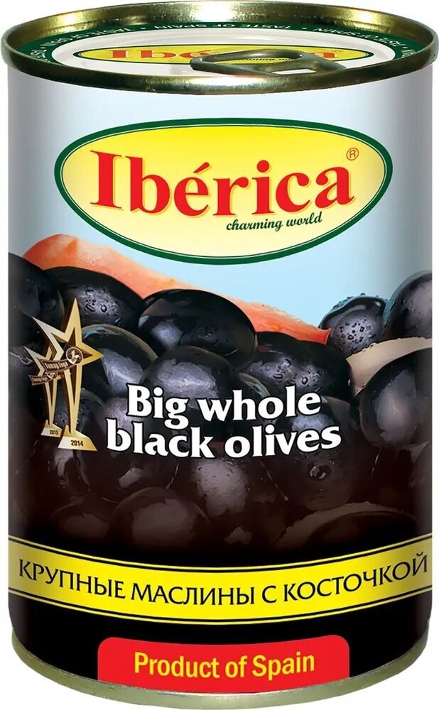 Маслины IBERICA с косточкой 420г Испания