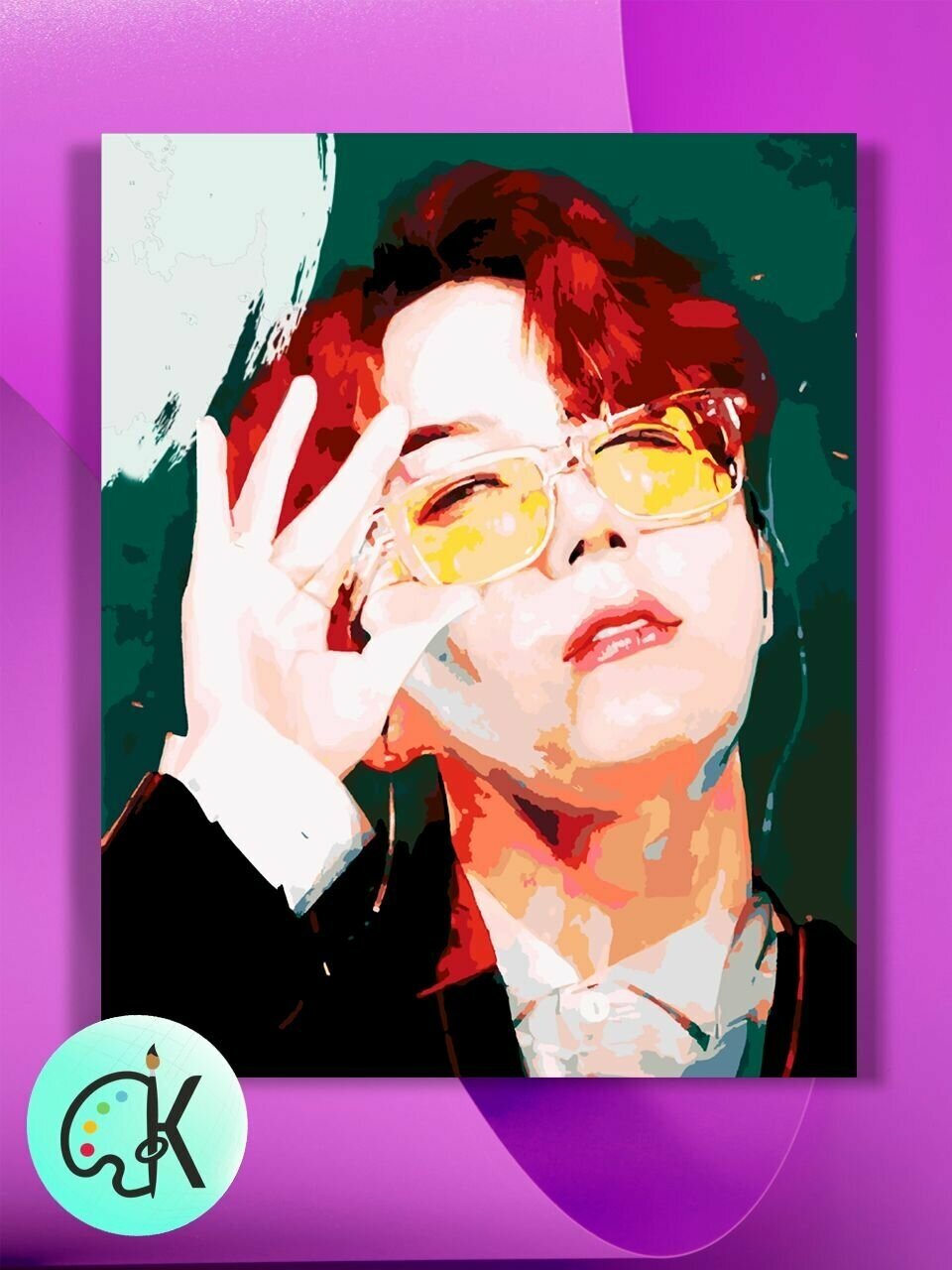Картина по номерам на холсте BTS J-Hope Арт, 40 х 50 см