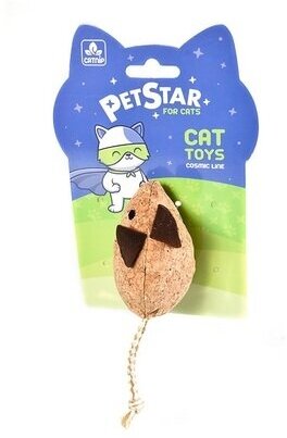 Игрушка для кошек Мышка с мятой, 14 см, PET STAR 284.2.15839