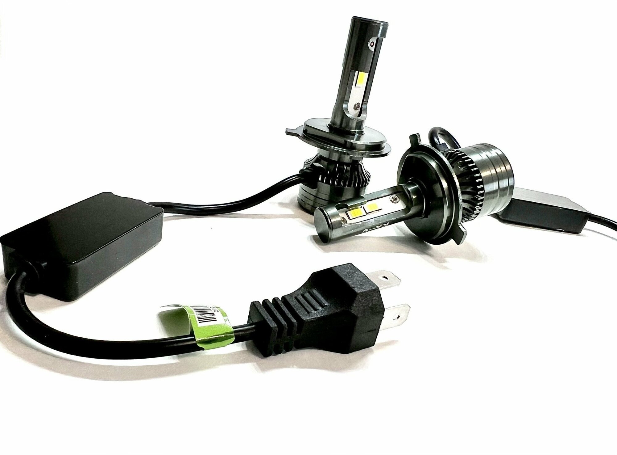 Мощные Premium LED лампы BNR K9 цоколь H4 / 12V 24V / к-т 2 шт. 50W холодный белый свет