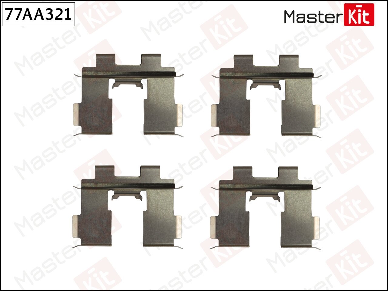 Комплект установочный тормозных колодок Master KiT 77AA321