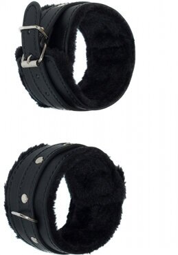 57385 Lola Games Party Hard Eternity, черные. Поножи с меховой подкладкой