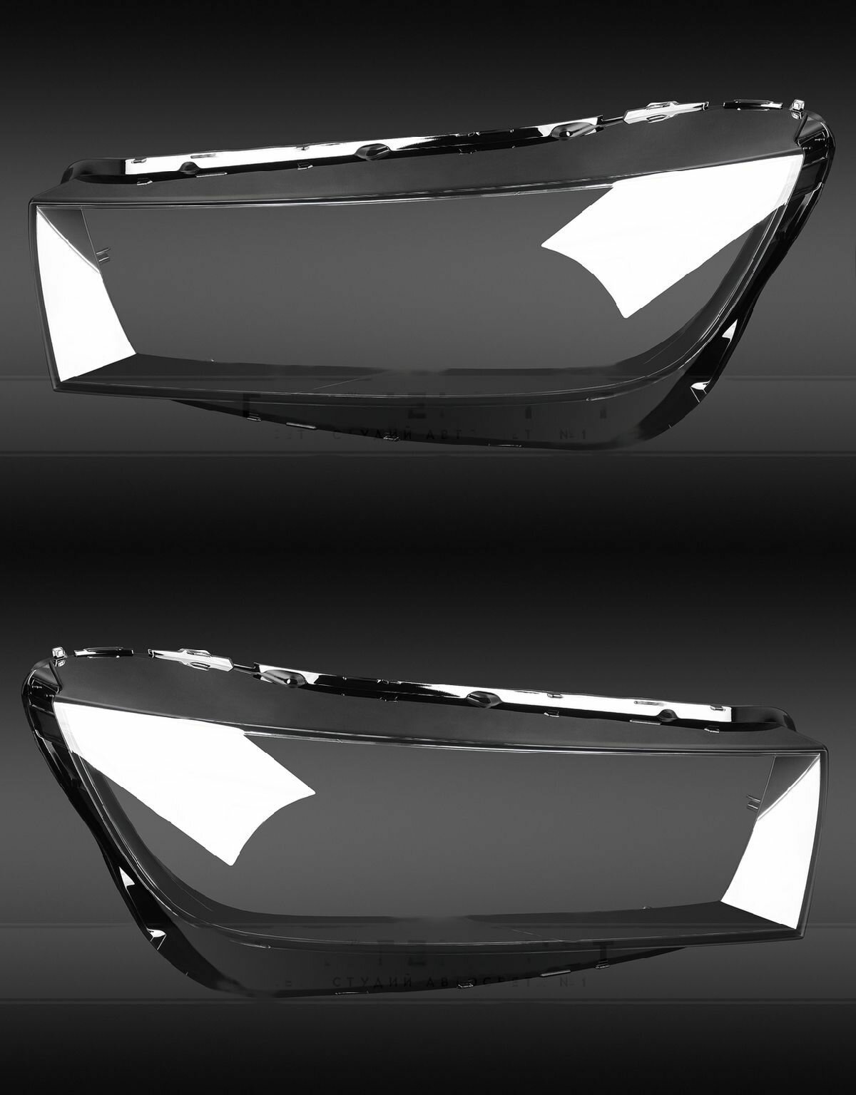 Стекла на фары Audi Q5 2017-2020, комплект (левое, правое), GNX, поликарбонат, для автомобилей Ауди КУ 5