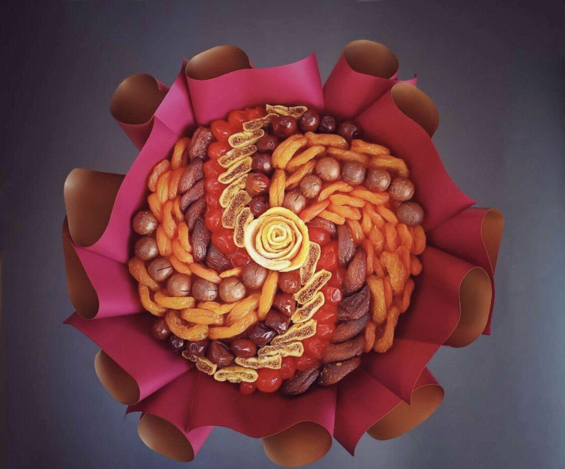 Букет из сухофруктов микс. Подарок на Рамадан