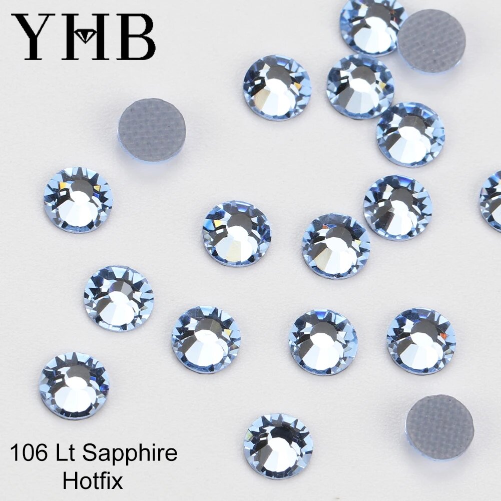 Кристаллы YHB 2mm SS6 Lt Sapphire 106, 1440шт