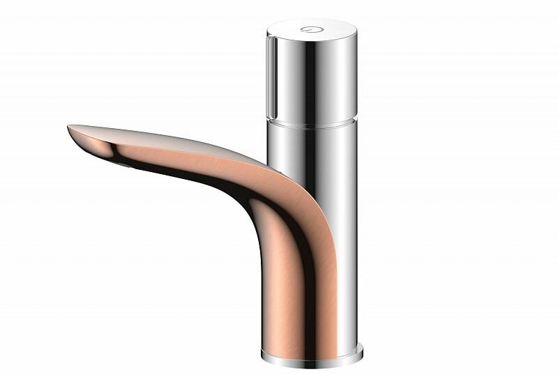 ARGO Смеситель для умывальника GELIOS, хром/красное золото, d-33