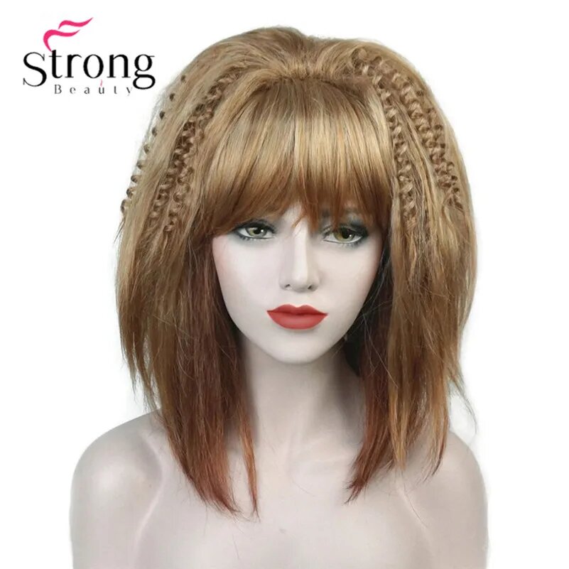 StrongBeauty Парик Алла Пугачева медно-красный черный блонд AB001