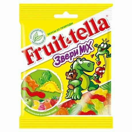 Мармелад Fruittella Звери Mix, 150г, 6 шт.