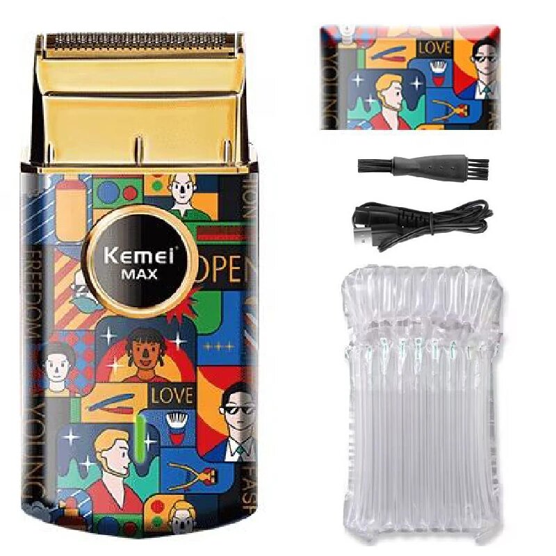 Электробритва Kemei для мужчин однолезвийная km7098 bubble