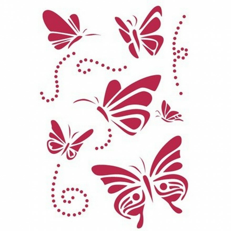 Stamperia KSH11 Трафарет "Бабочки", 44 x 60 см